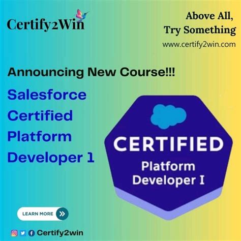 launches salesforce course certify2win posted on the