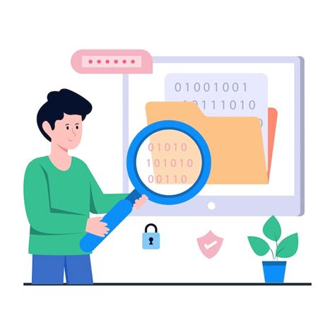 premium vector modern design illustration of binary data search