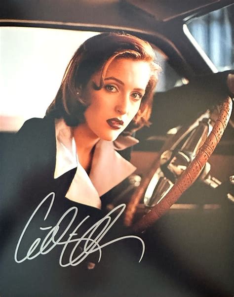 Gillian Anderson The X Files Signed 8x10 Photo Read Description