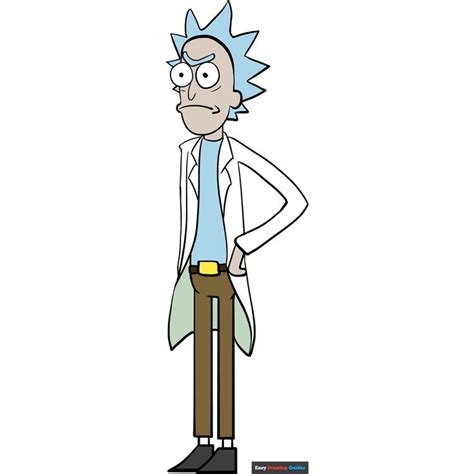 How To Draw Rick From Rick And Morty Step By Step Drawing Drawing