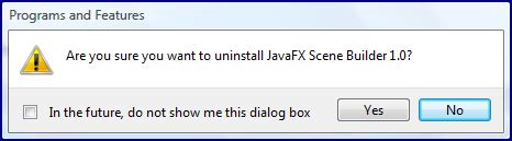 Cannot Uninstall JavaFX SceneBuilder With JDK