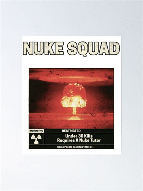 Nuke Squad Warzone Poster For Sale By Bitshirtdesign Redbubble