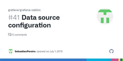 Data Source Configuration · Issue 41 · Grafanagrafana Zabbix · Github
