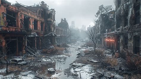 Concept Art 300 Post Apocalyptic City Environment Concept 4k