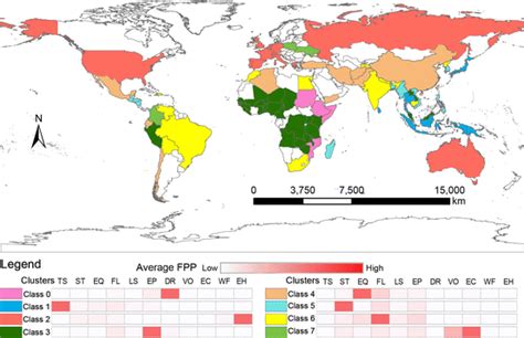 Spatial Pattern Of Global Disaster Clusters Based On The Fpp Download Scientific Diagram