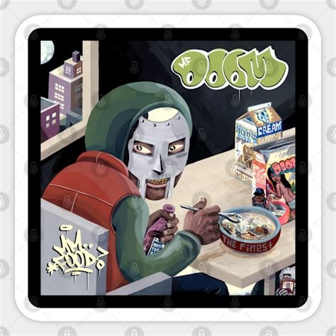 Mf Doom Food Mf Doom Sticker Teepublic