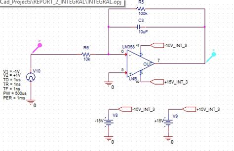 Operational Amplifier Op Amp Differentiator And Integrator Circuit Resistor And Capacitor