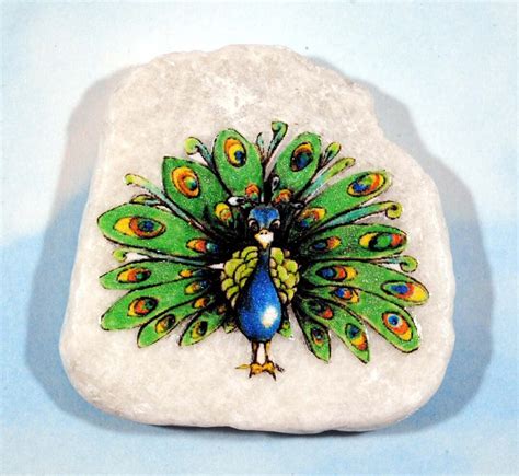 Peacock Stone Small Bird T Colorful Spirit Guide Free T Wrap
