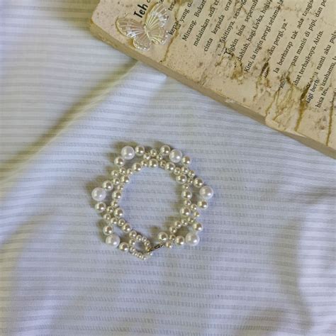 Jual Beauty Beads Snowy 15 Cm Gelang Manik Bisa Custom Ukuran