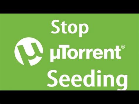 How to Stop uTorrent Seeding (Easy Method) || Stop uTorrent Seeding - YouTube