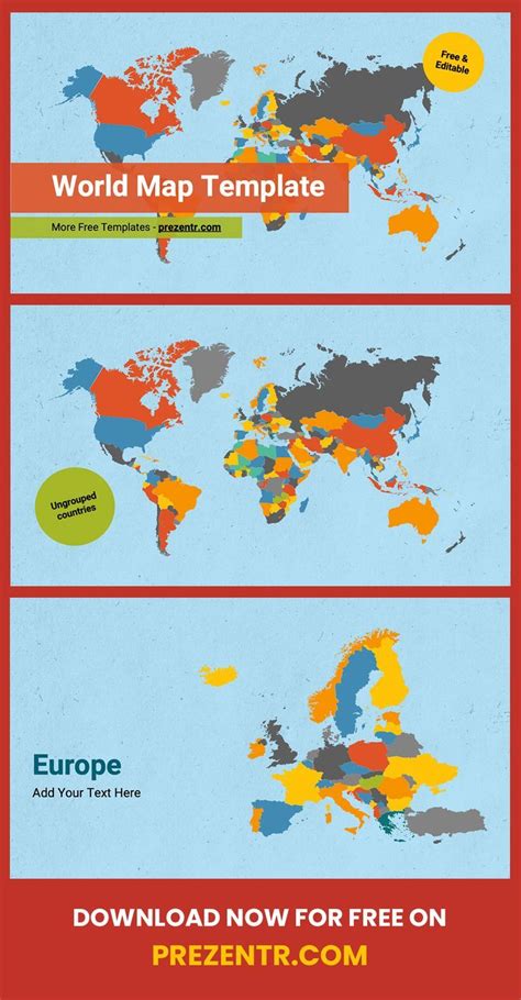 World Map Powerpoint Template Prezentr Ppt Templates