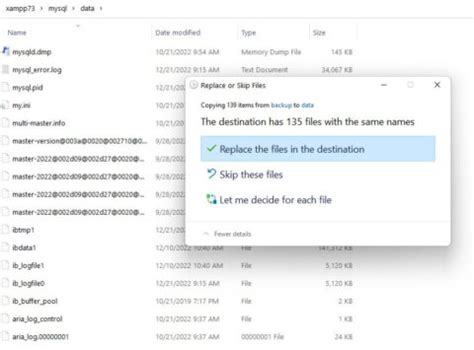 แกปญหา สตารท mysql ไมได mysql shutdown unexpectedly