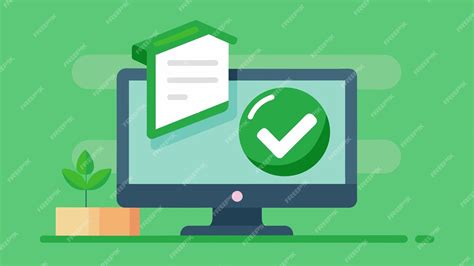 Premium Vector The Reassuring Green Checkmark That Appears On The