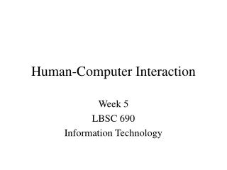 PPT Human Computer Interaction PowerPoint Presentation Free Download ID