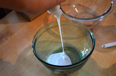 Sensory Play Making Slime Flubber