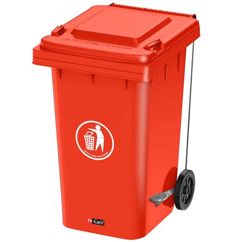 Hi Care Plastic Garbage Bin 240 Litre With Wheel Pedal Desertcart India