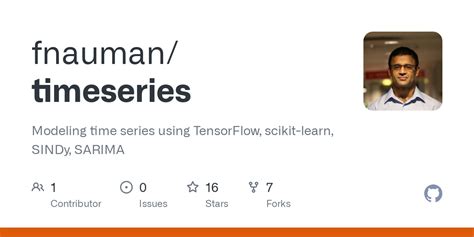 GitHub Fnauman Timeseries Modeling Time Series Using TensorFlow Scikit Learn SINDy SARIMA