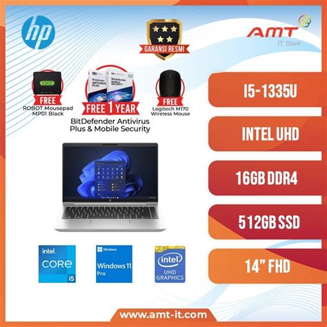 Jual HP Probook 440 G10 I5 1335U 16GB 512GB SSD 14 FHD W11 PRO Shopee Indonesia