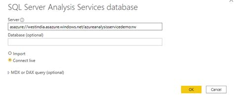 Direct Query Mode In Power Bi For Azure Analysis Services