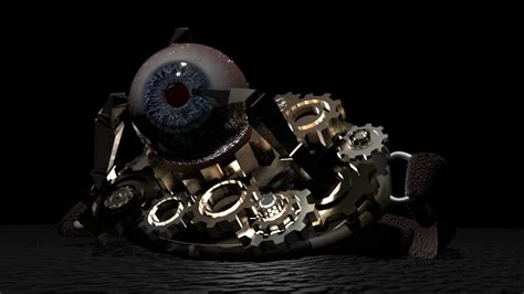 Artstation Futuristic Eye Patch Maya 2020