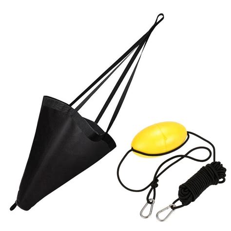 42 Inch Drift Sock Sea Anchor Drogue With 30ft Kayak Tow Rope Line Buoy