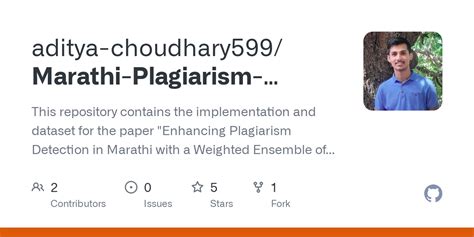 Github Aditya Choudhary599 Marathi Plagiarism Detection This Repository Contains The