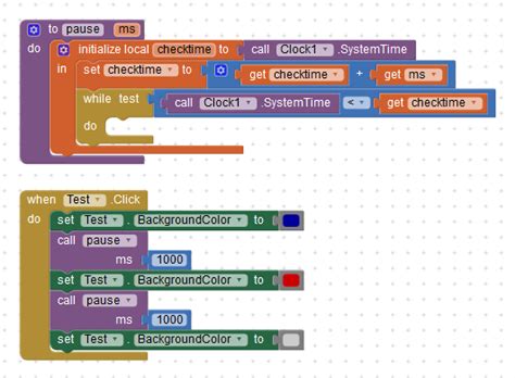 Can Anyone Explain To Me Why My Delay Procedure Isnt Working Mit App Inventor Help Mit App
