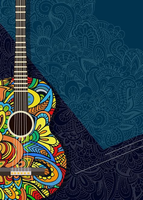 Electric Guitar Poster By Olivia Matt Displate Guitar Painting