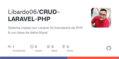 Github Libardo06crud Laravel Php Sistema Creado Con Laravel 10 Framework De Php 8 Con Base