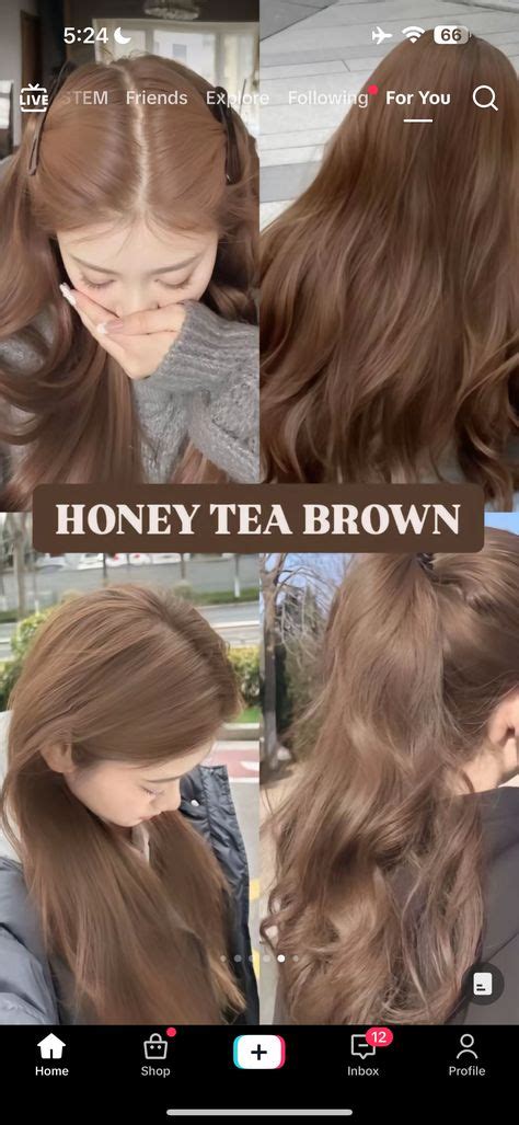 Honey Tea Brown Hair Color
