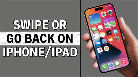 How To Swipego Back On Any Iphone Ios 18 Updated Youtube