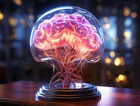 Premium Photo The Bewitching Brain Of Artificial Intelligence Neon