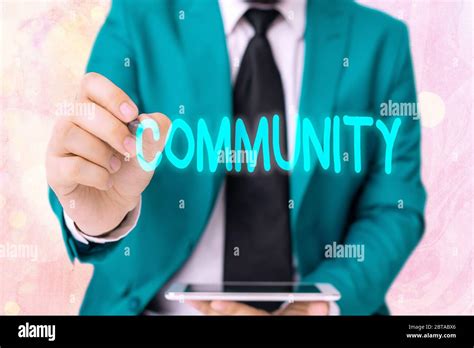 Word Writing Text Community Business Photo Showcasing Specific Population With A Common