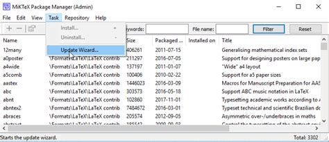 Bug Using The Update Wizard In The Admin Miktek Package Manager · Issue