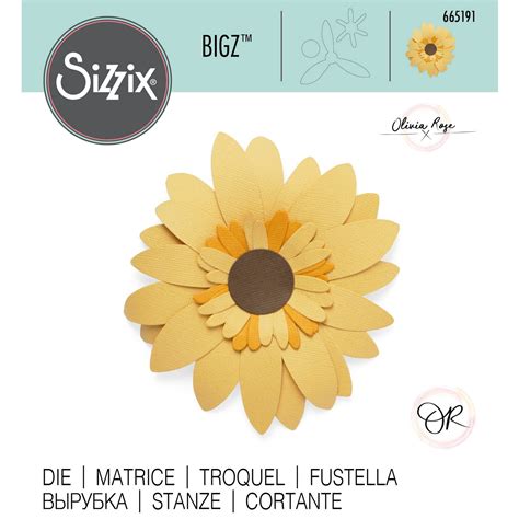 Sizzix • Bigz Die Sunflower By Olivia Rose