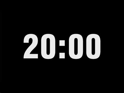 20 Minute Timer Countdown 20 00 YouTube
