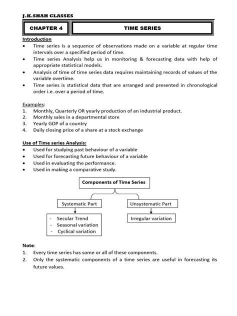 Time Series Theory 1 Pdf Seasonality Time Series