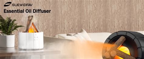 Campfire Flame Fire Diffuser 250ml With Remote Control Silent Flame