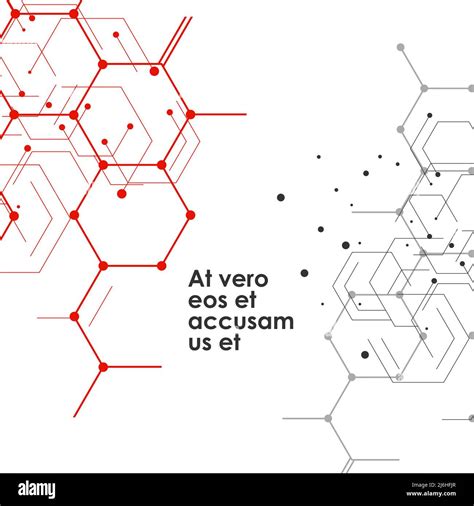 Hexagons Connect Abstract Background Geometric Science And Technology Motion Design Vector