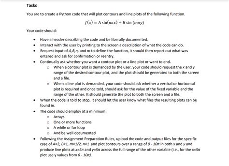 Solved Tasks You Are To Create A Python Code That Will Plot Chegg