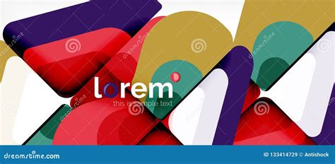 Abstract Background Multicolored Geometric Shapes Modern Design Stock Vector Illustration Of