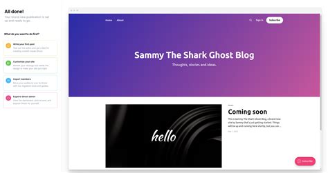 How To Install Ghost Cms With Digitalocean Marketplace 1 Click Digitalocean