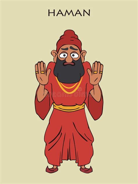 Haman From The Book Of Esther Cartoon Stock Vector Illustration Of