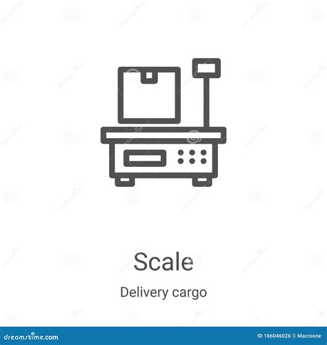 Scale Icon Vector From Delivery Cargo Collection Thin Line Scale Outline Icon Vector