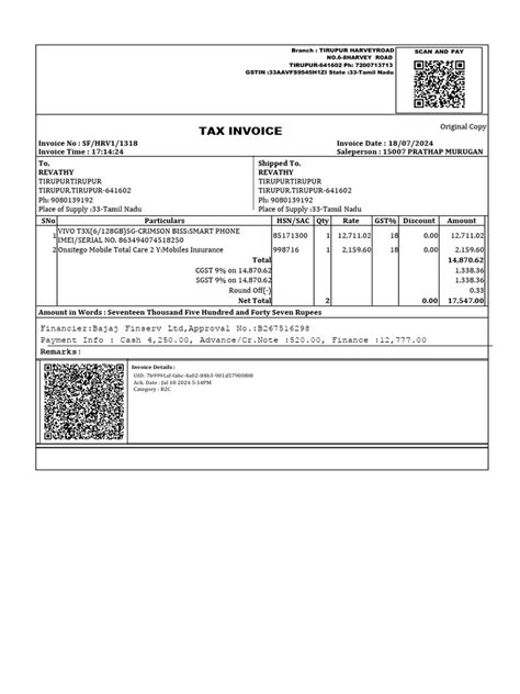 Tax Invoice Pdf Invoice Taxation