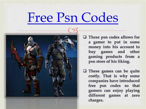 PPT PSN Codes PowerPoint Presentation Free Download ID
