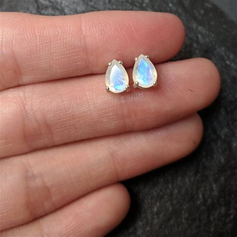 Moonstone Earrings Etsy