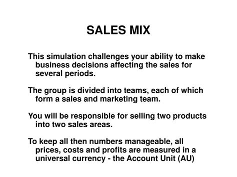 PPT SALES MIX PowerPoint Presentation Free Download ID 1049187