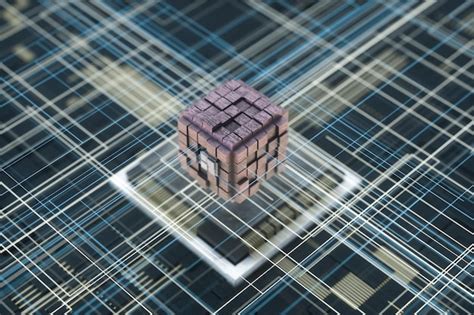 Premium Photo Circuit Board And Electronic Lines Background D Rendering