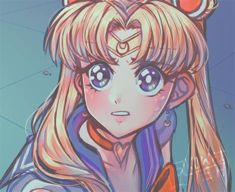 Artstation Sailor Moon Screencap Redraw